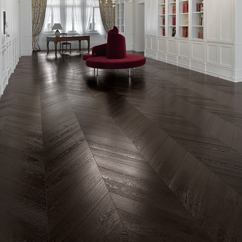 Herringbone wood floor or Chevron wood floor by parquet Cadorin